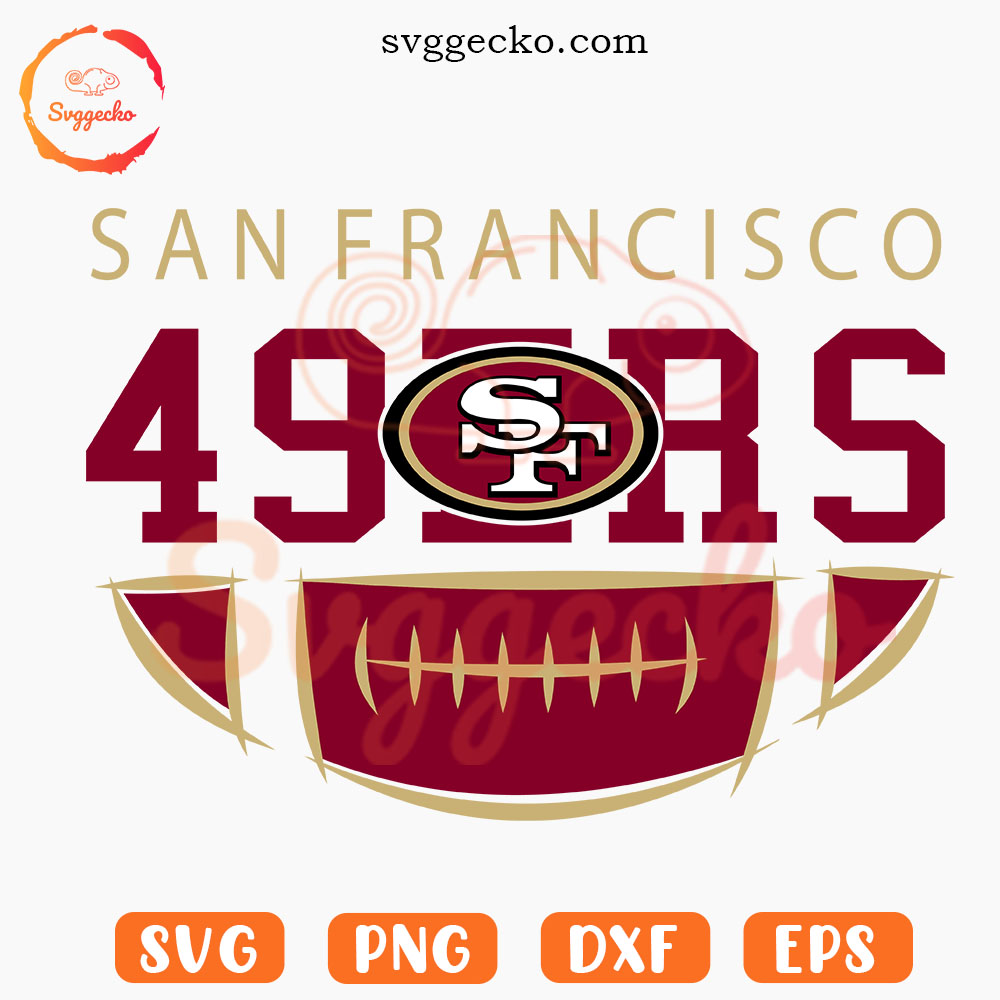 San Francisco 49ers Football SVG, 49ers Logo SVG PNG Cutting Files - Gecko